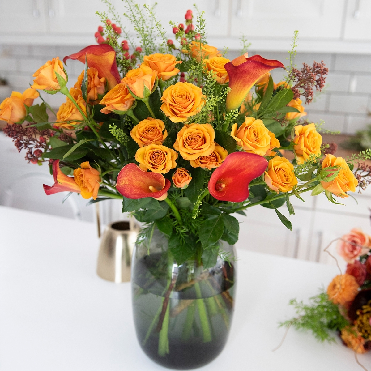 Burgeon Floral Design. Tangerine Dreams